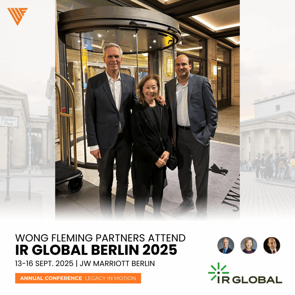 Wong Fleming Partners Attend IR Global Berlin 2025 - Wong Fleming